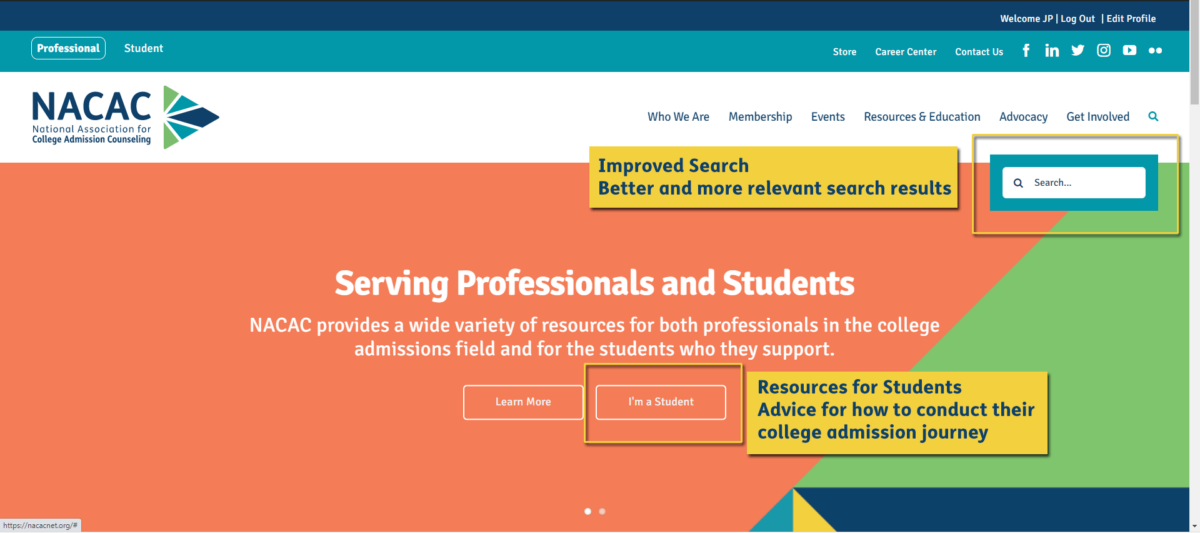 The New NACACNET.org - National Association for College Admission ...